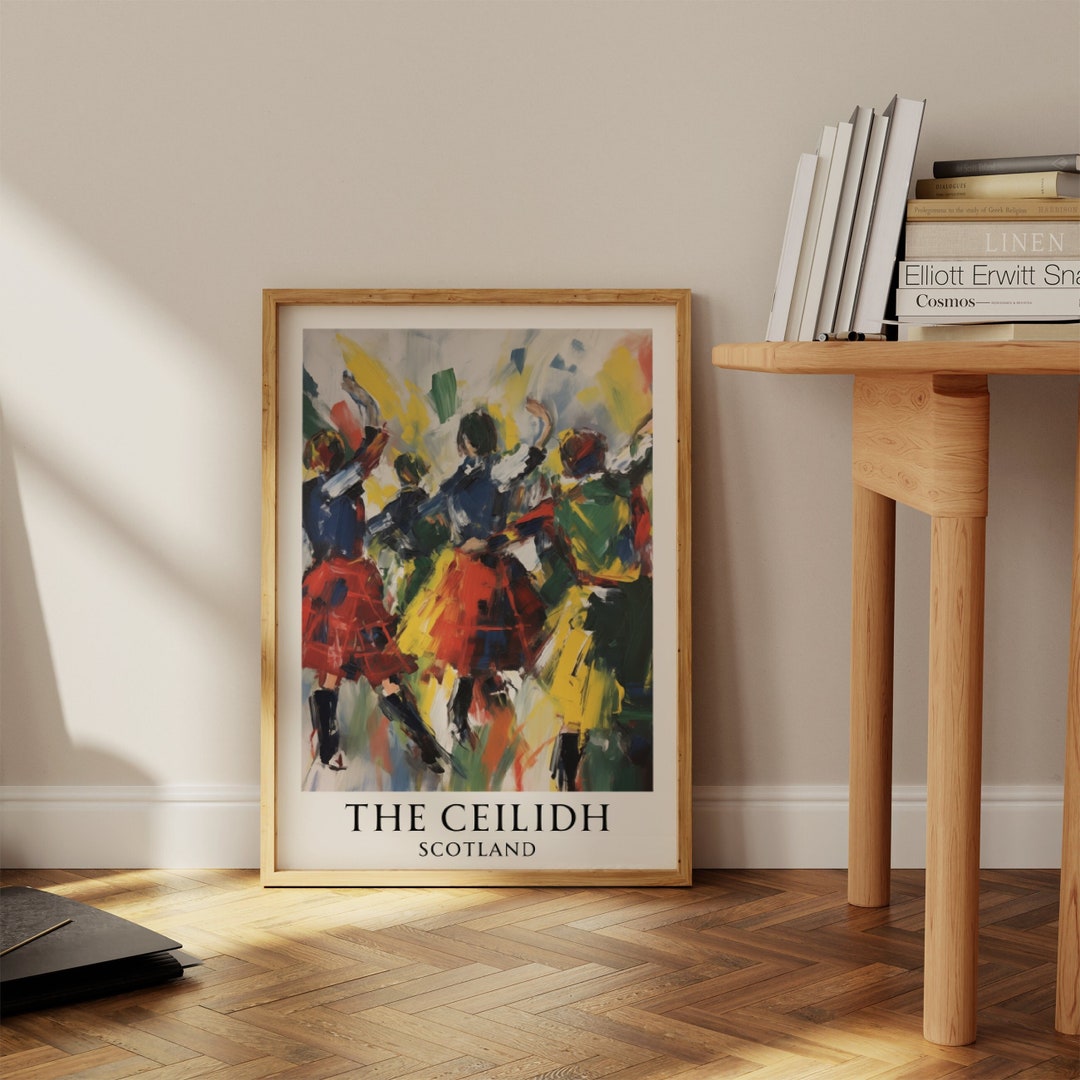 The Ceilidh Art Print, Scottish Prints, Ceilidh Dance, Wedding Gift ...