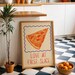 Love at First Slice Pizza Print Italian Food Print Funny Kitchen Art ...