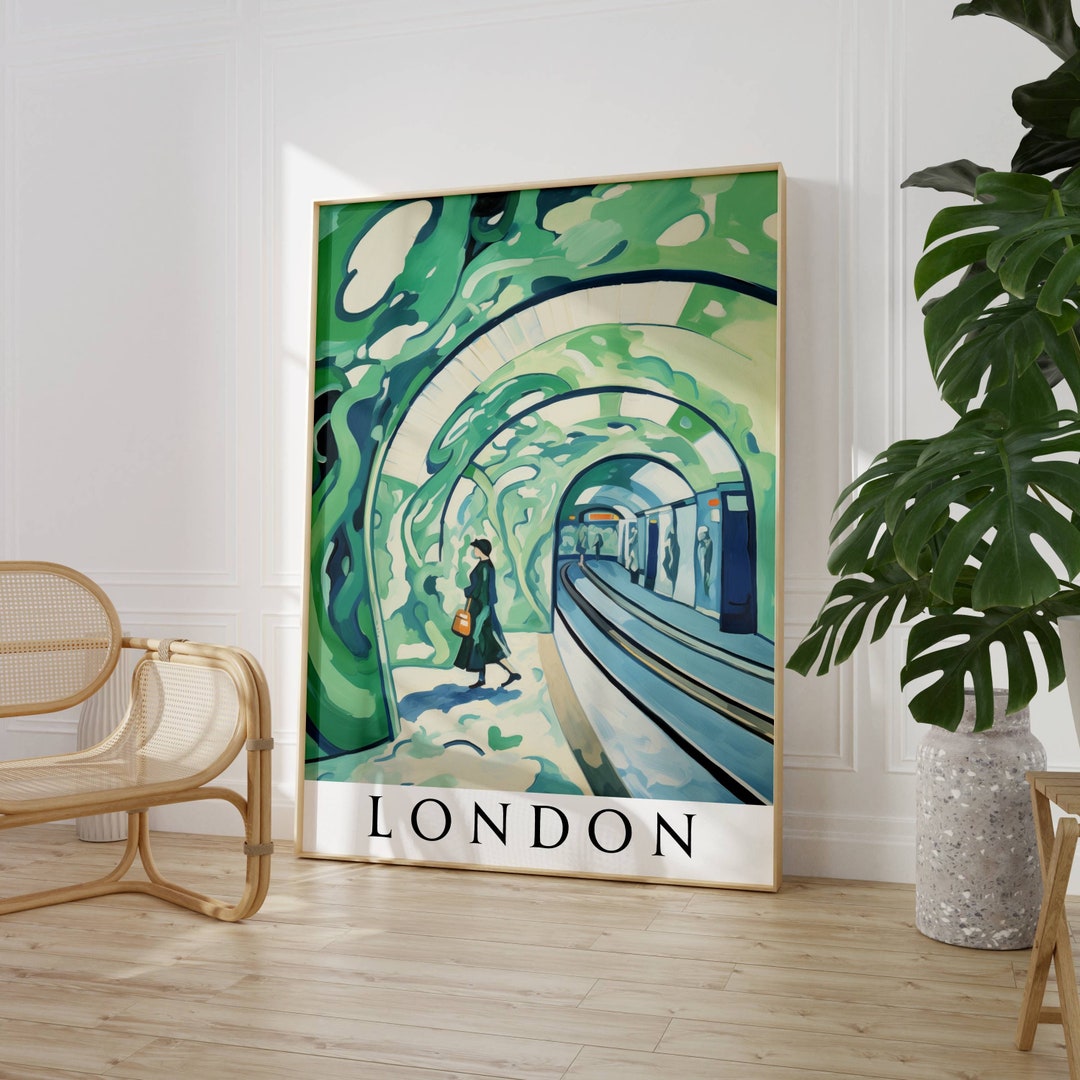 London Print, London Tube Poster, London Travel Print, London Wall Art ...