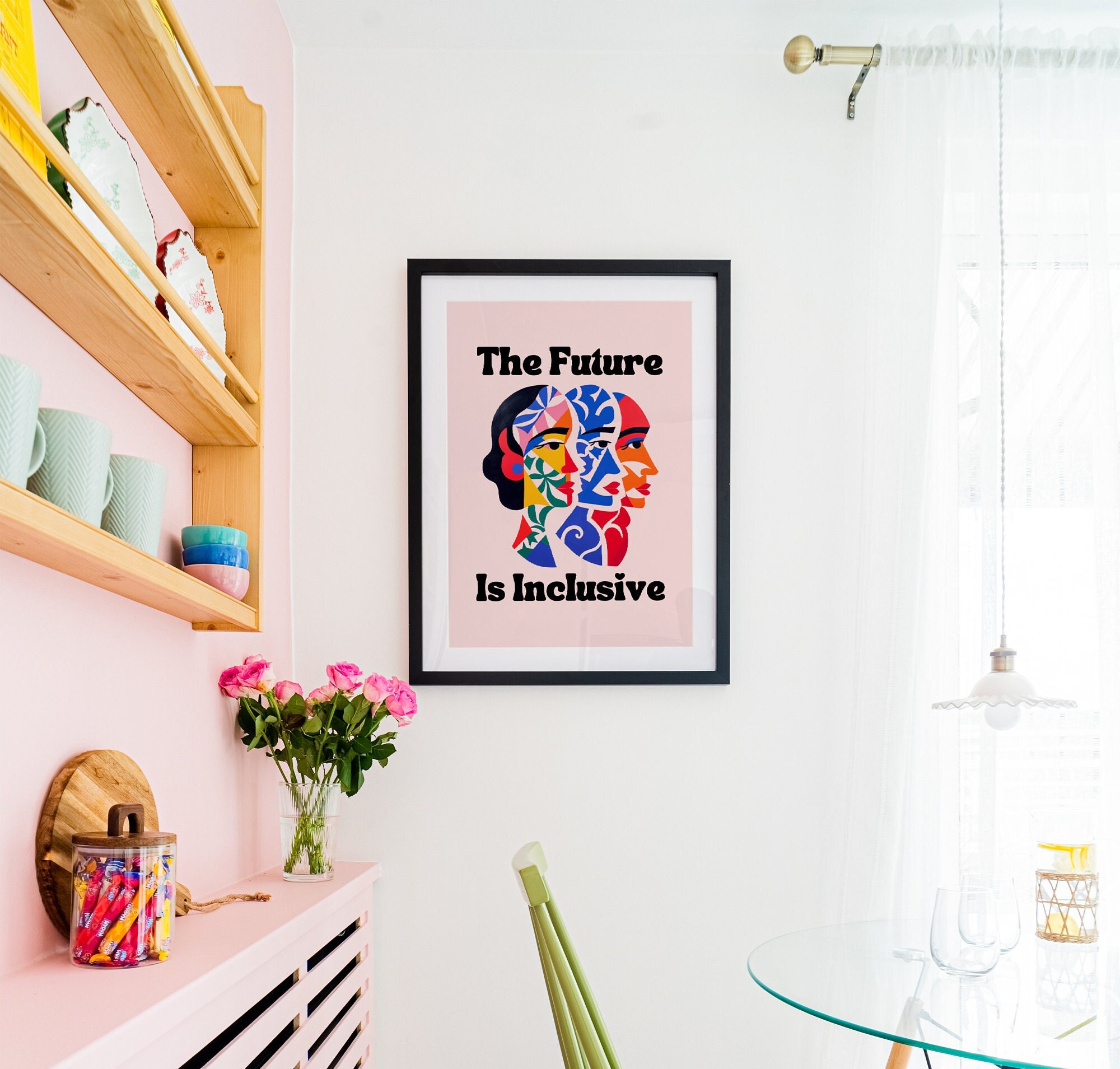The Future is Inclusive Print, Diversity Artwork, Feminist Wall Art ...