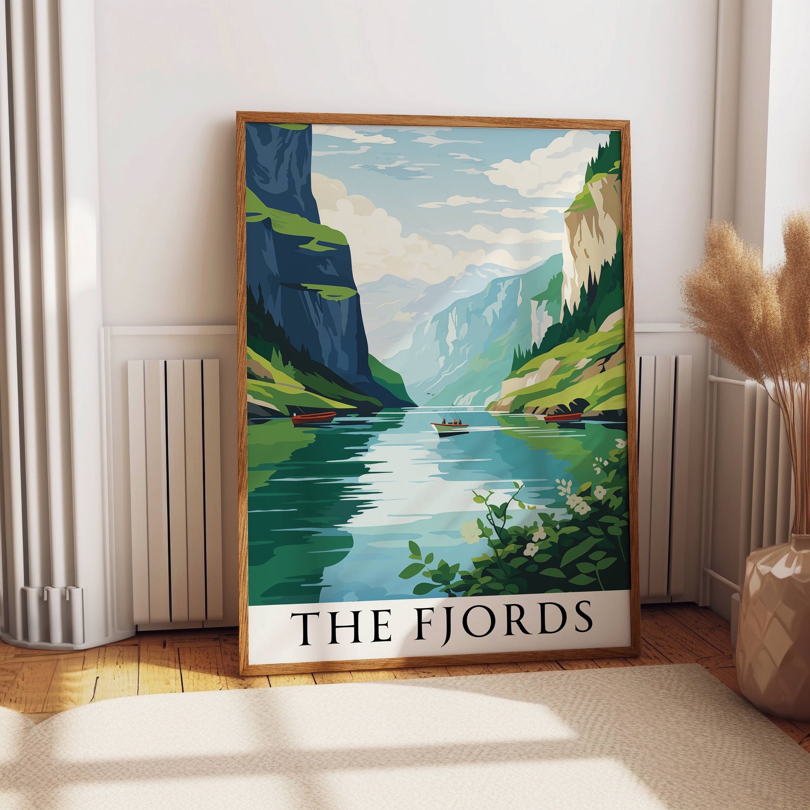 The Fjords Art Print Fjords Norway Wall Art Fjords Landscape Norway ...