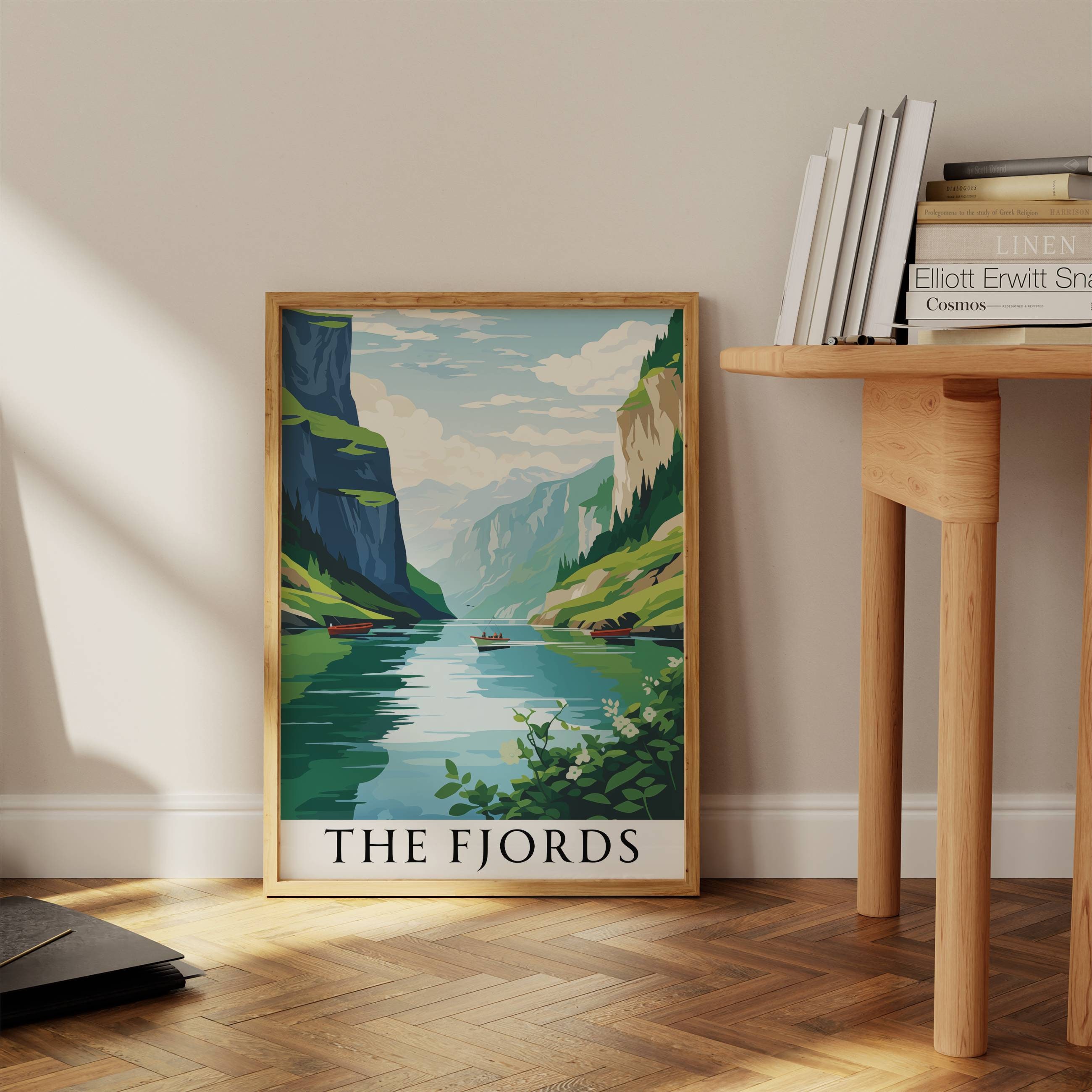 The Fjords Art Print Fjords Norway Wall Art Fjords Landscape Norway ...