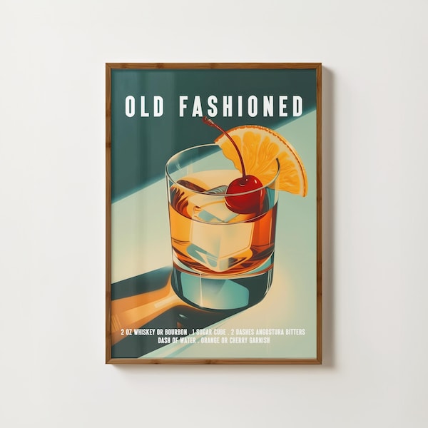 Vintage Alcohol Poster - Etsy UK
