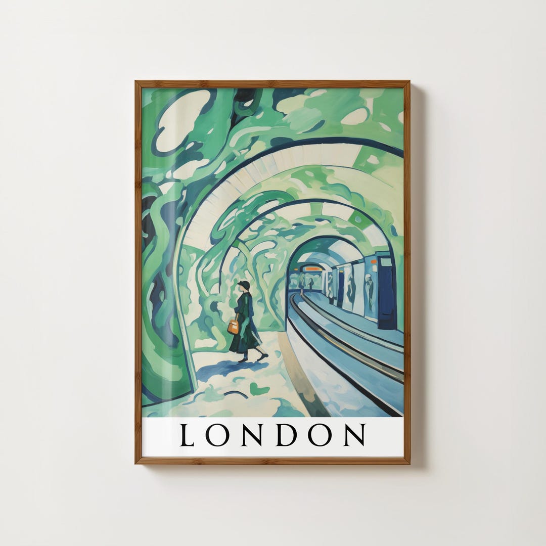 London Print, London Tube Poster, London Travel Print, London Wall Art ...