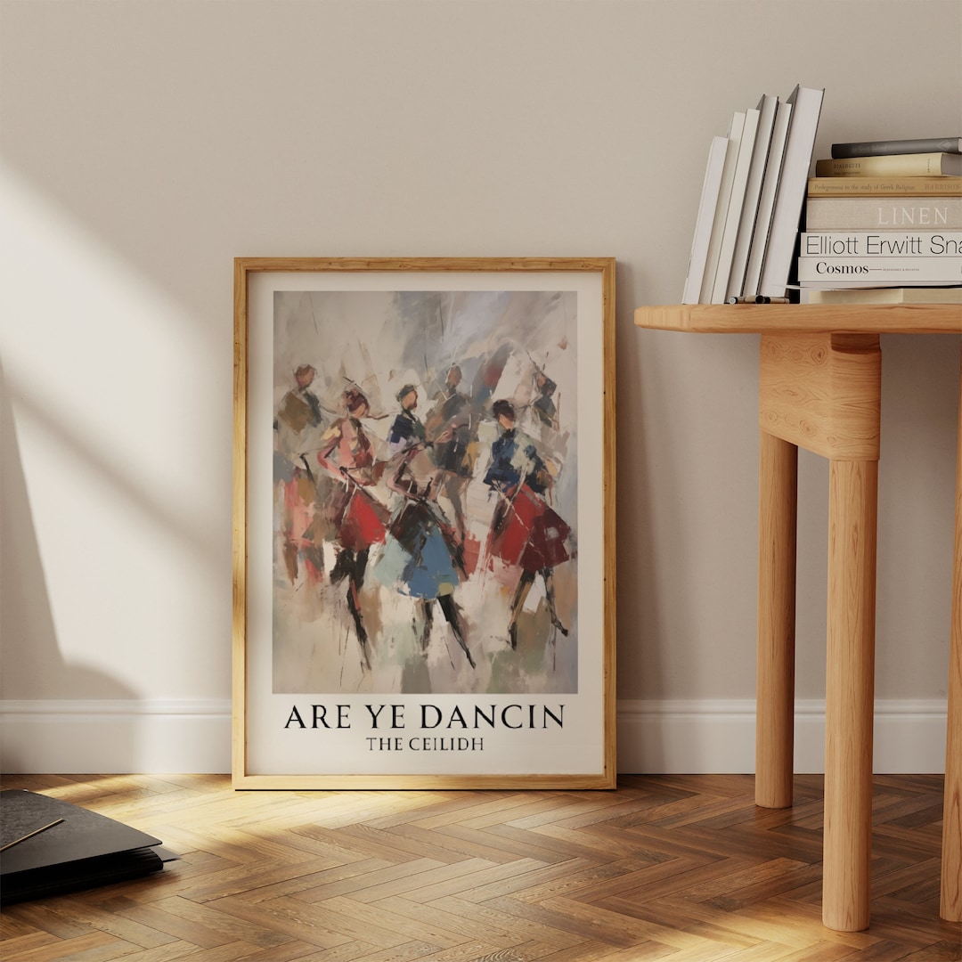 Are Ye Dancin Ceilidh Print, Scottish Art Prints, Ceilidh Dance ...