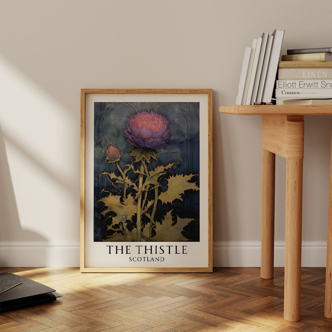 Thistle Print, Scottish Art Print, Scotland Painting, Scottish Gifts ...