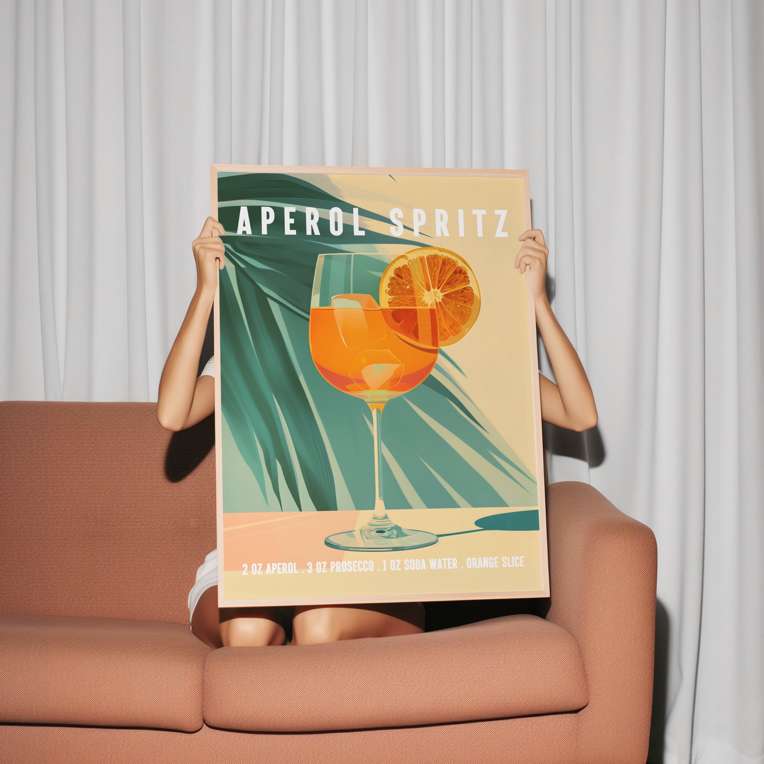 Aperol Spritz Print Bar Cart Decor Aperol Spritz Poster Kitchen Print ...