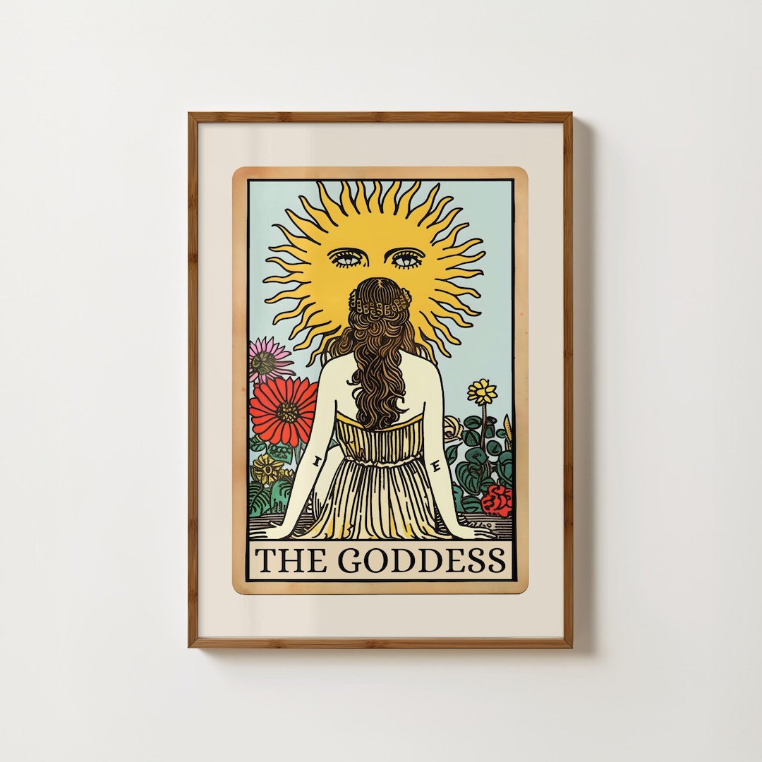 Goddess Tarot Card Print Divine Feminine Art Spiritual Print Witchy ...