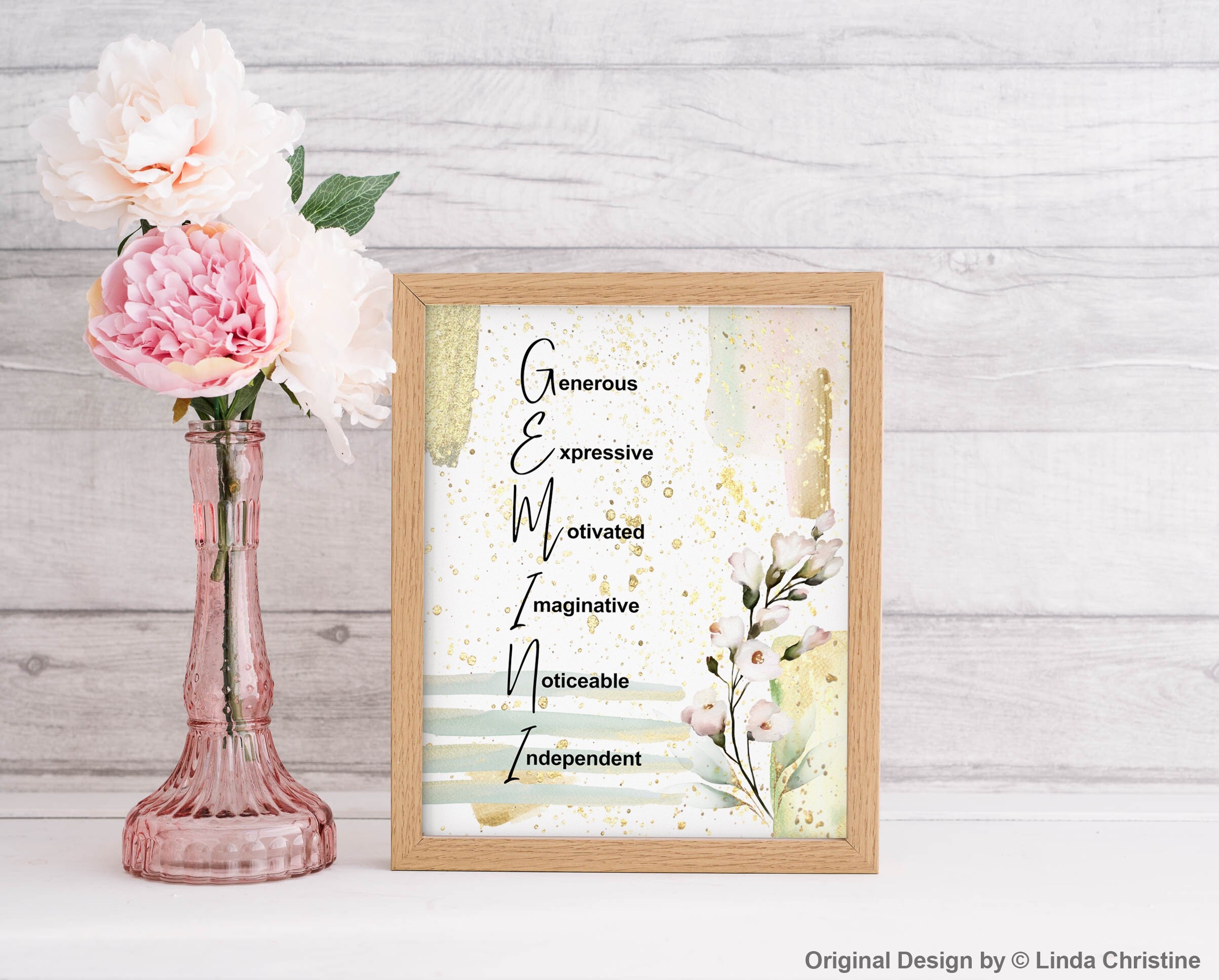 Gemini Zodiac Printable Instant Download, Motivational Astrology Home ...