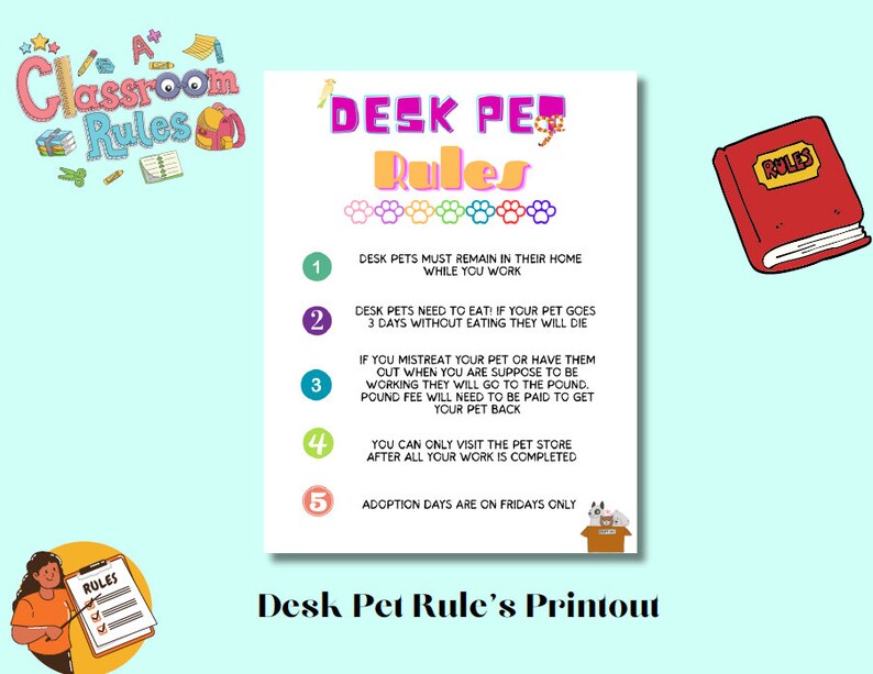 Desk Pet Bundle Starter Kit Printable Desk Pets Desk Pet Printable ...