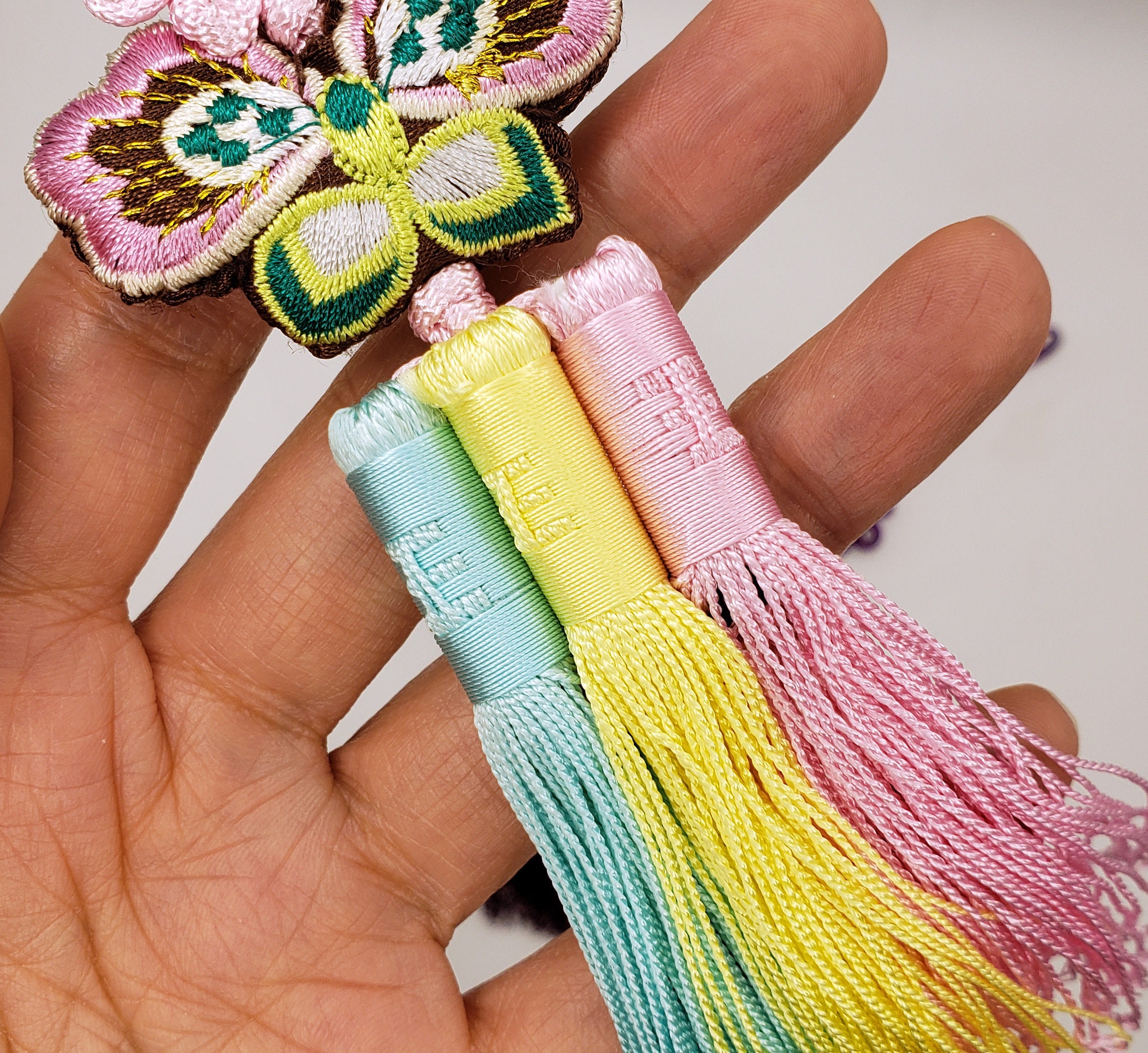 Hanbok Butterfly Tassel Norigae 노리개-traditional Korean Hanbok Accessory ...