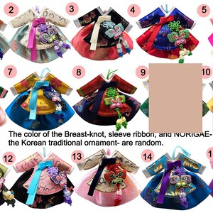 Hanbok Ornament: Korean Traditional Dress Keychain, Chuseok New Year ...