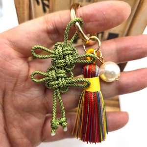 Handmade Korean Knot Tassels Keychain Key Ring Valentine's Day ...