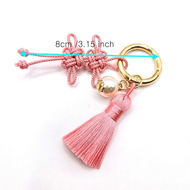 Handmade Korean Knot Tassels Keychain Key Ring Valentine's Day ...