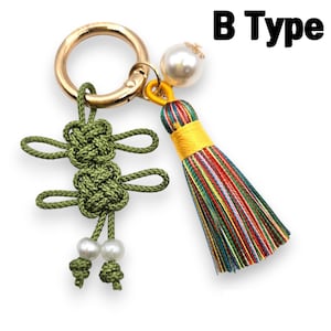 Handmade Korean Knot Tassels Keychain Key Ring Valentine's Day ...