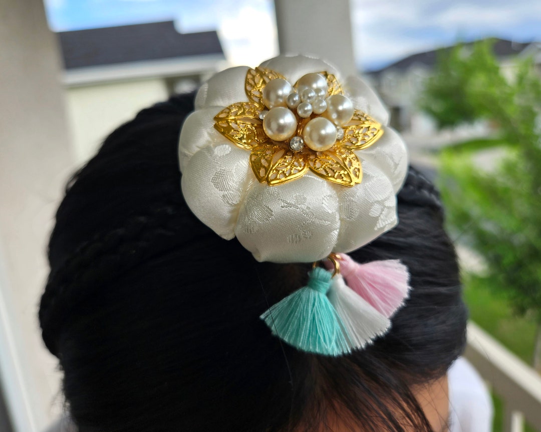 Hanbok Hair Accessory Pumpkin Korean Traditional Headband Bride's ...