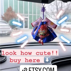 Mini Hanbok Ornament: Korean Traditional Dress Keychain - New Year Gift ...
