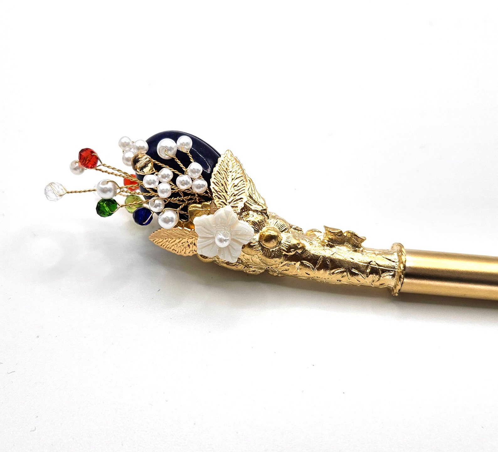 Korean Traditional Hair Pin - Binyeo Stick Hanbok Accessory - Ornament ...