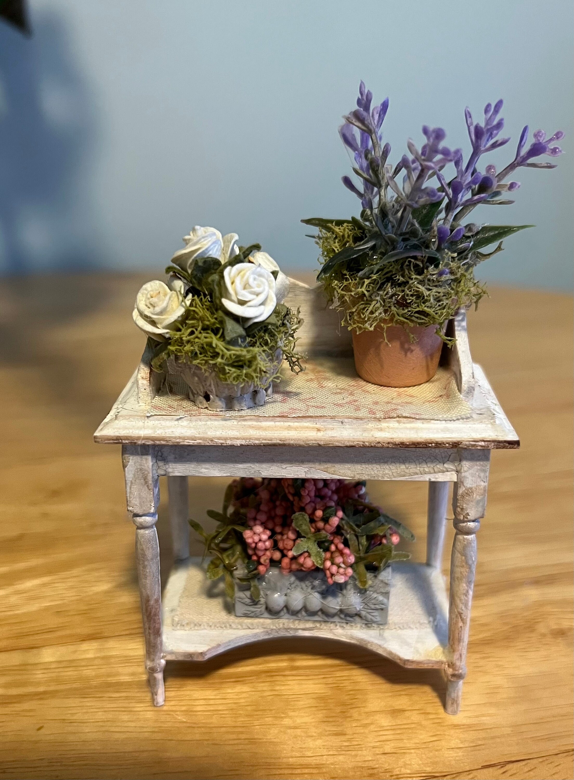 Shabby Chic Miniature Garden Bench - Etsy