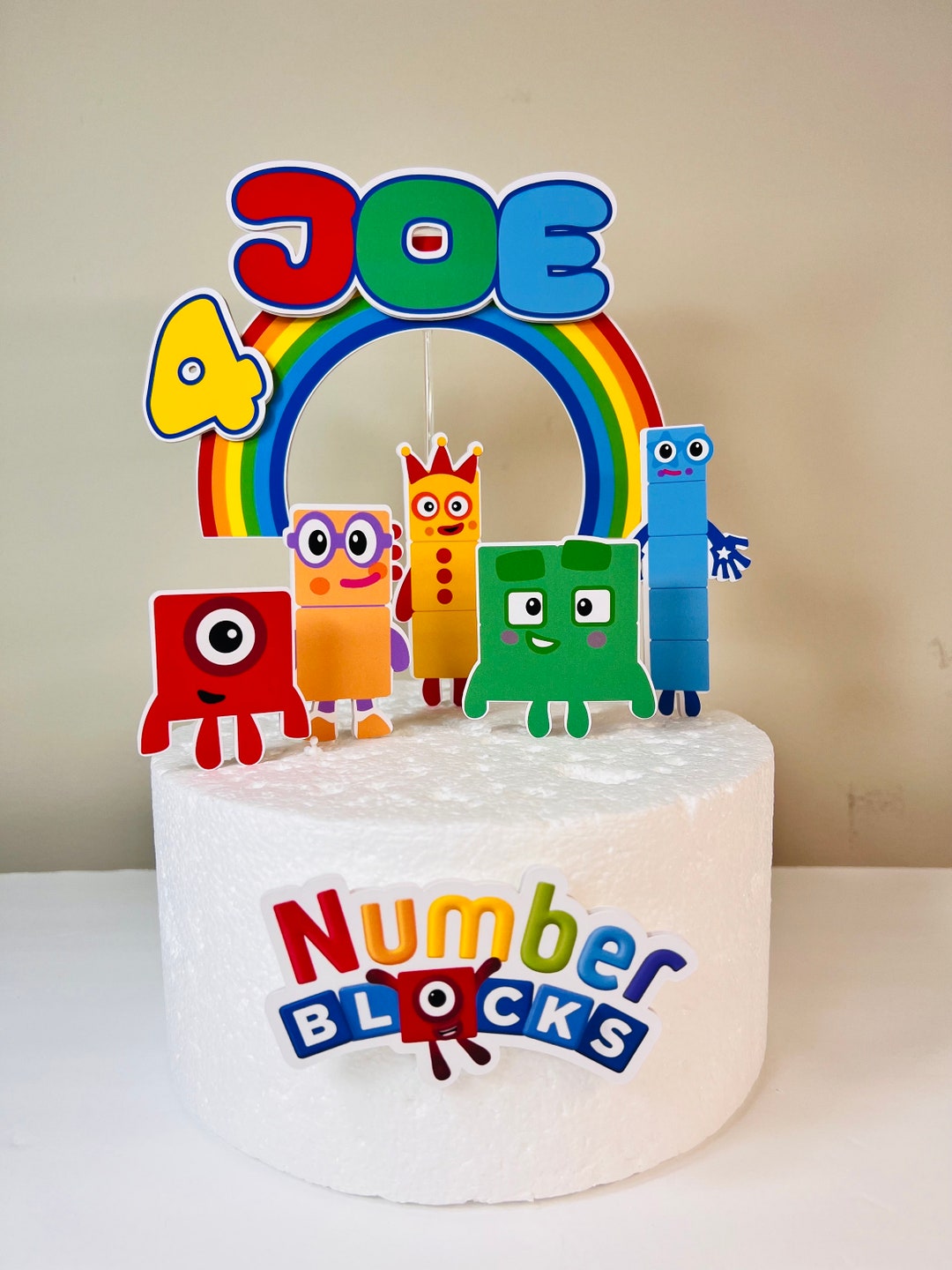 Number Blocks Cake Topper Number Theme Number Blocks - Etsy UK