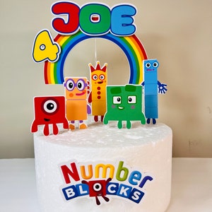 Number Blocks Cake Topper Number Theme Number Blocks - Etsy
