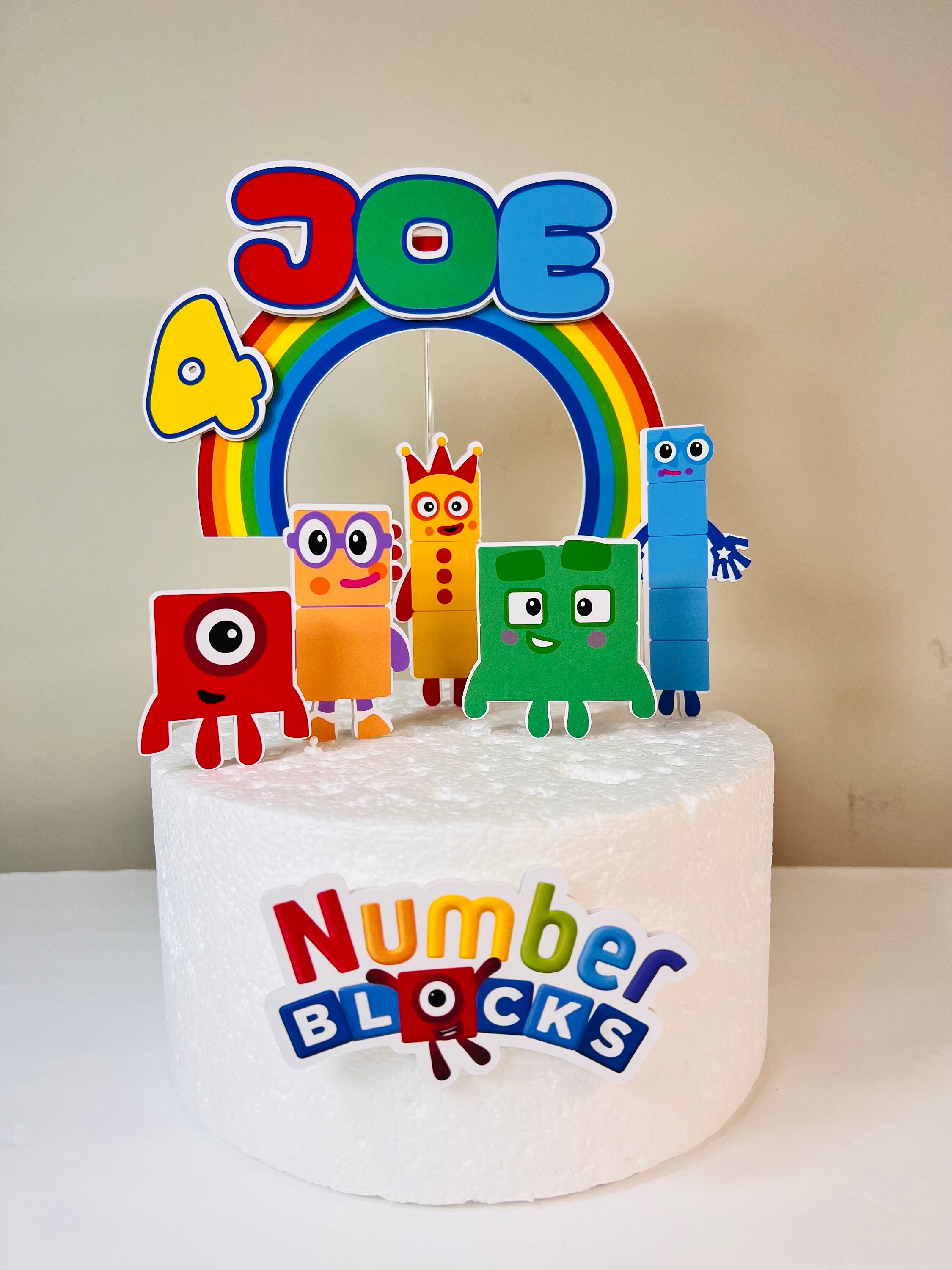 Number Blocks Cake Topper Number Theme Number Blocks - Etsy UK