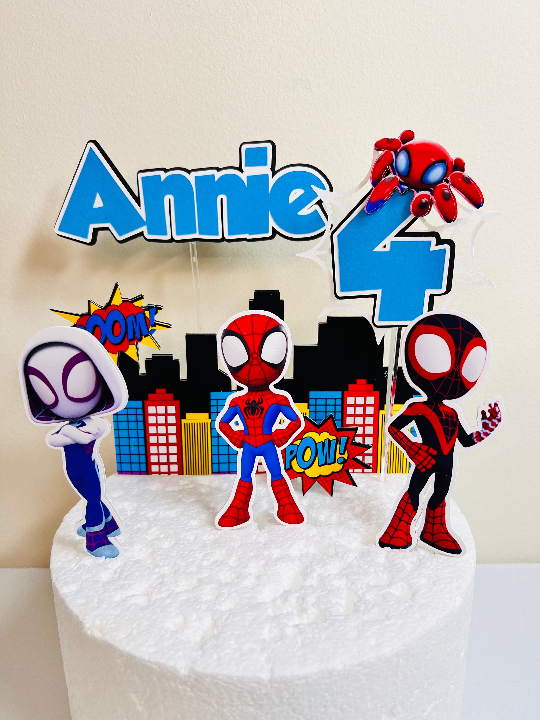 Spidey Cake Topper Spidey and His Amazing Friends Spidey - Etsy