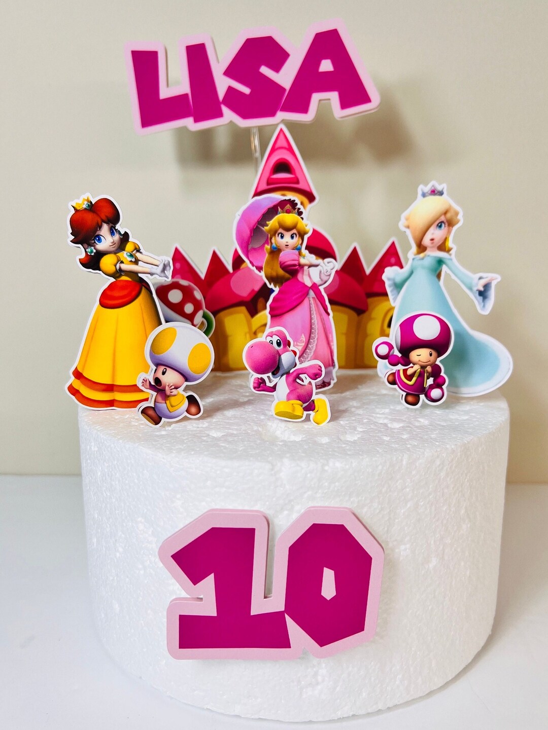 Super Mario Cake Topper, Super Mario Theme, Super Mario Party, Princess ...