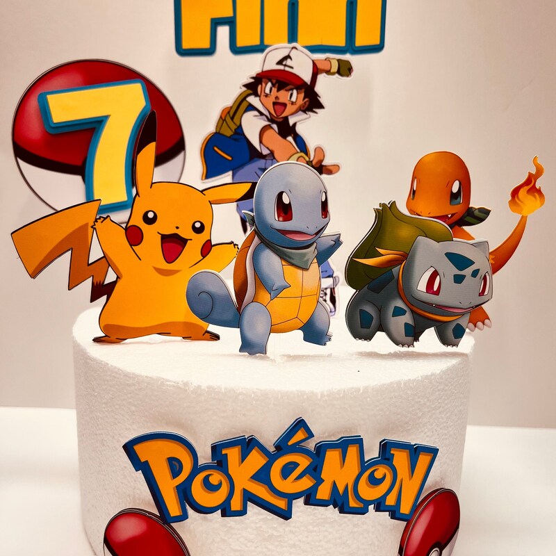 Pokemons Cake Topper - Etsy