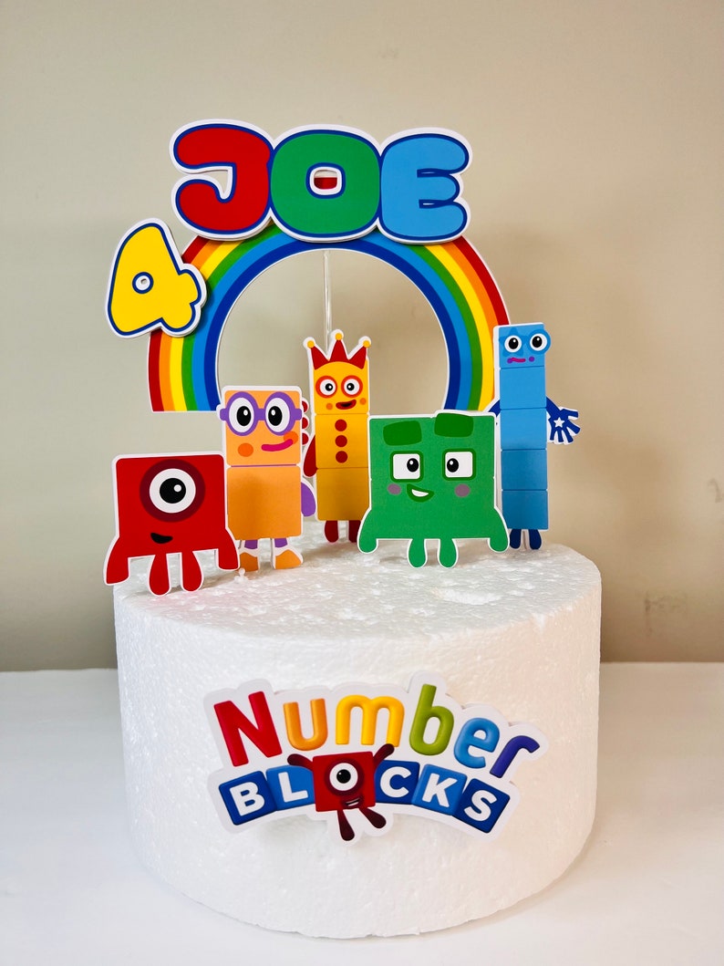 Number Blocks Cake Topper Number Theme Number Blocks - Etsy