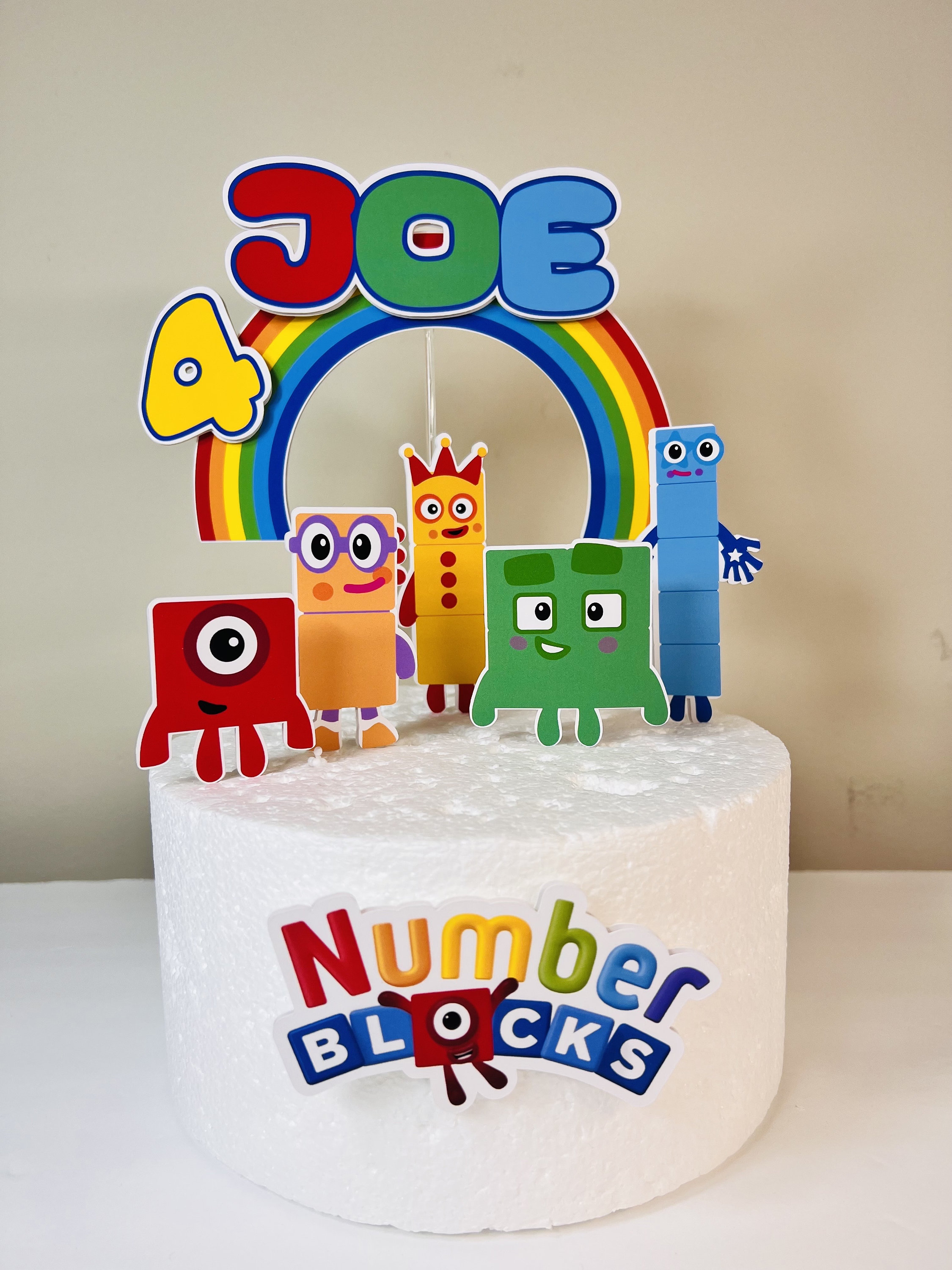 Number Blocks Cake Topper Number Theme Number Blocks - Etsy
