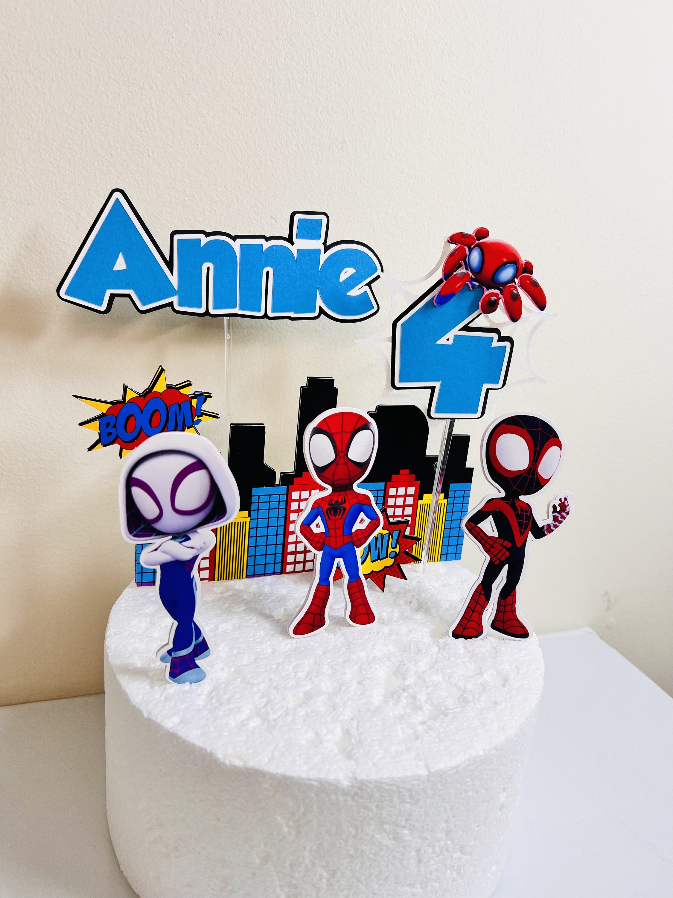 Spidey Cake Topper Spidey and His Amazing Friends Spidey - Etsy