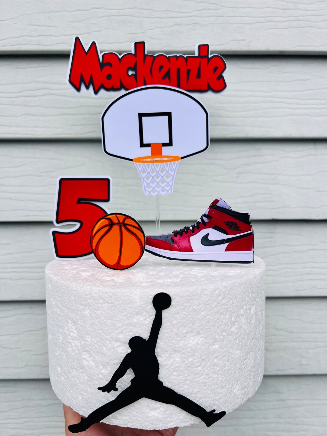 Sneaker Cake Topper, Sneaker Ball Theme, Sneaker Decor, Basketball Cake ...