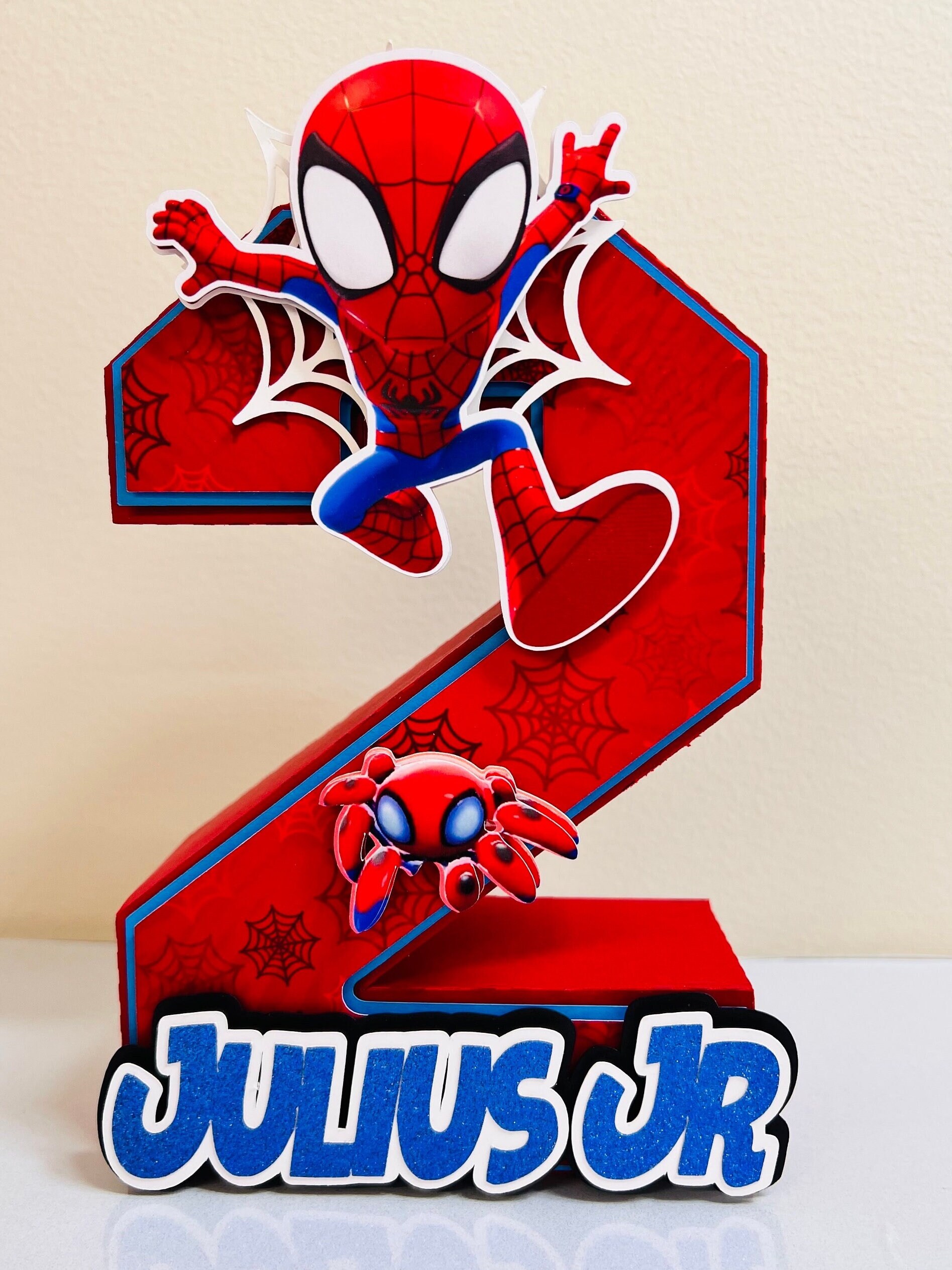 Spidey and His Amazing Friends 3D 7 Letters or Numbers - Etsy