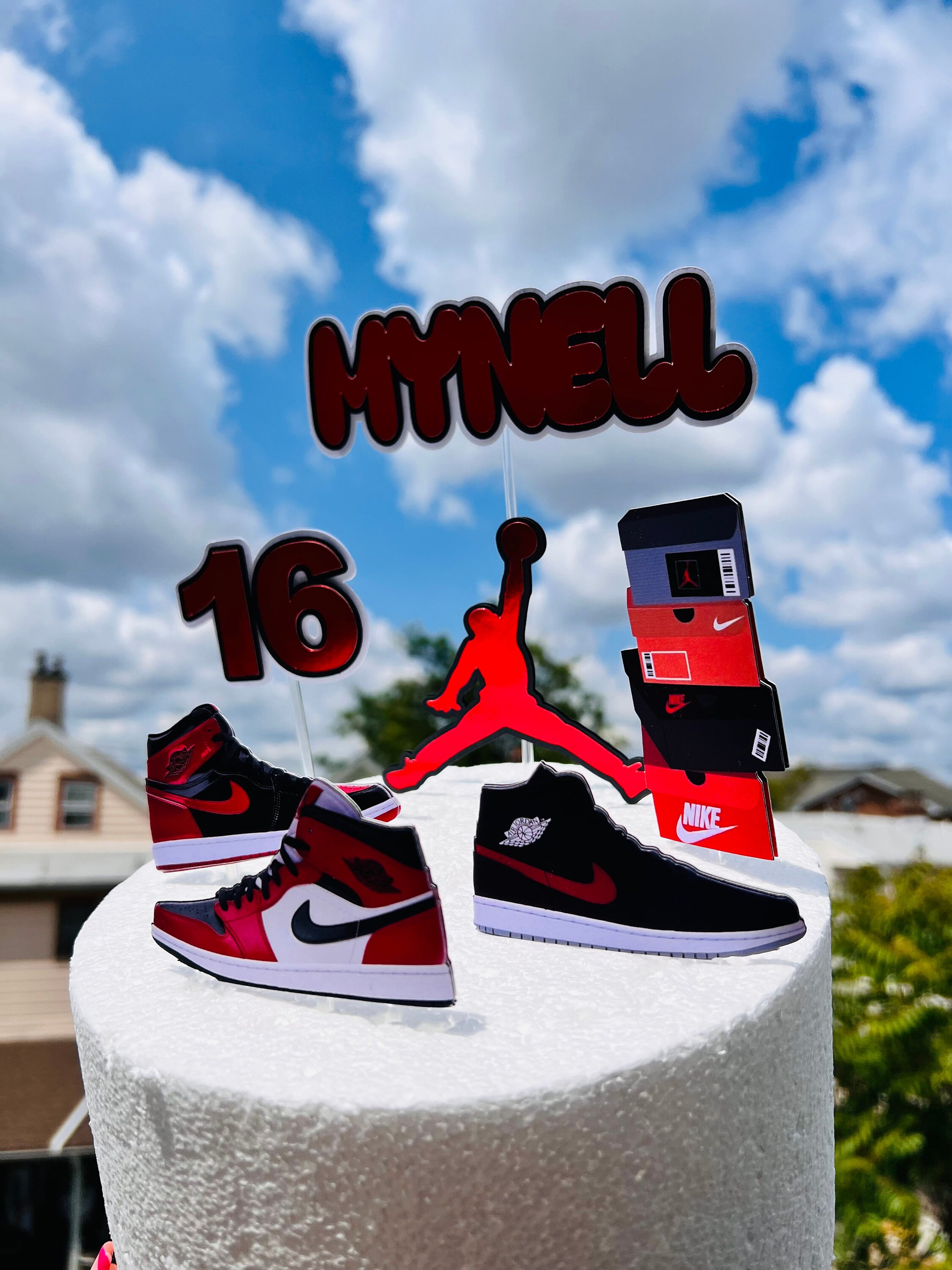 Sneaker Cake Topper Sneaker Ball Theme Sneaker Decor - Etsy