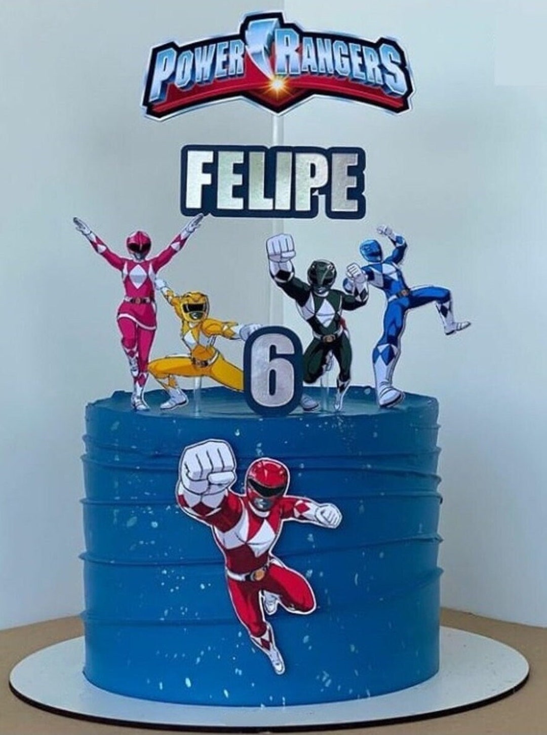 Power Rangers Cake Topper, Power Rangers Birthday, Power Rangers Theme ...
