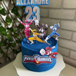 Power Rangers Cake Topper, Power Rangers Birthday, Power Rangers Theme ...