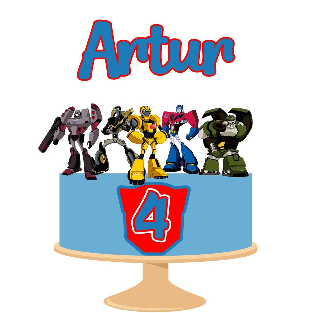 Transformers Cake Topper, Bumbel Bee Topper, Optimus Prime Topper ...