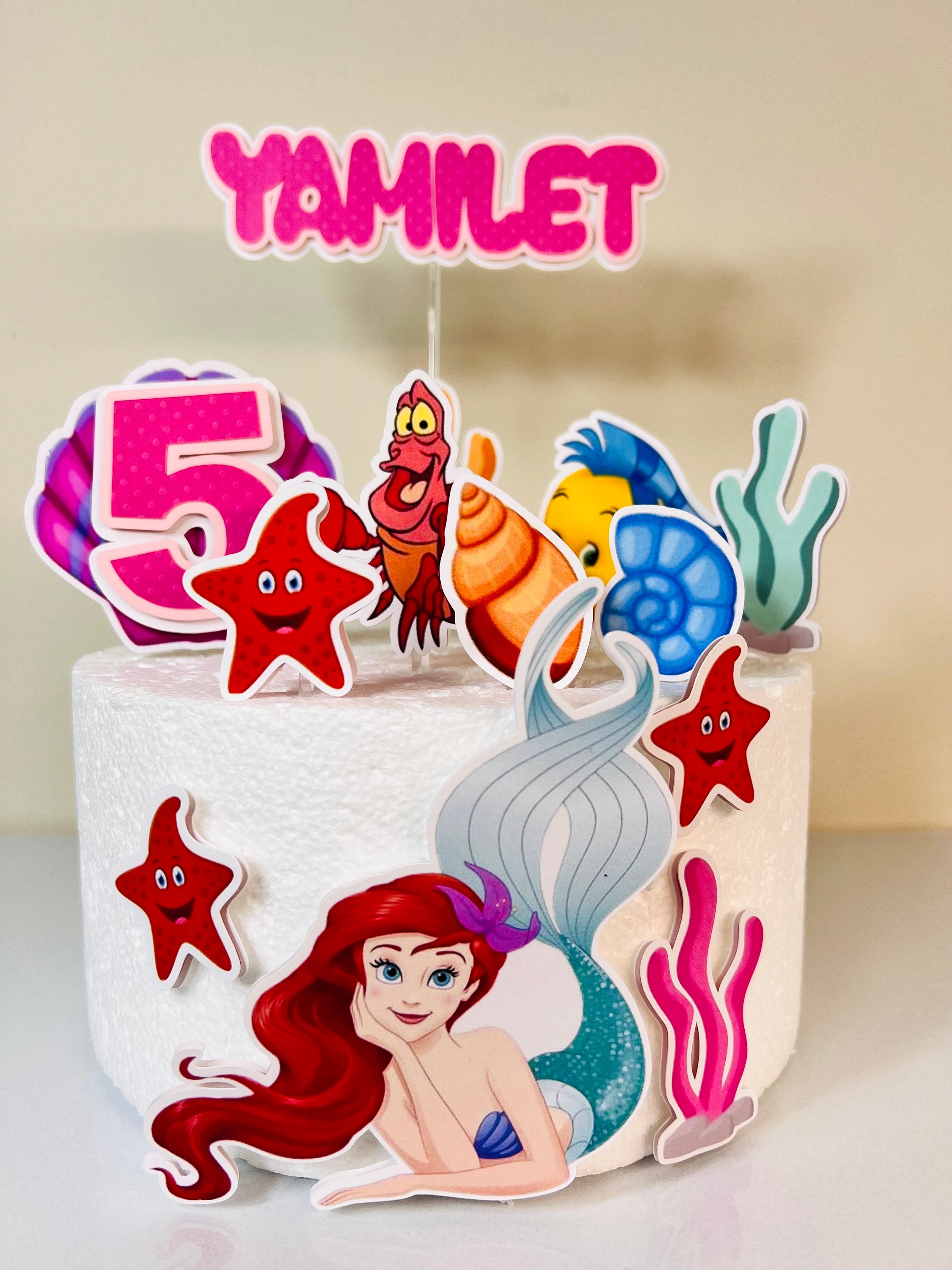 Little Mermaid Cake Topper Little Mermaid Ariel Cake Topper - Etsy