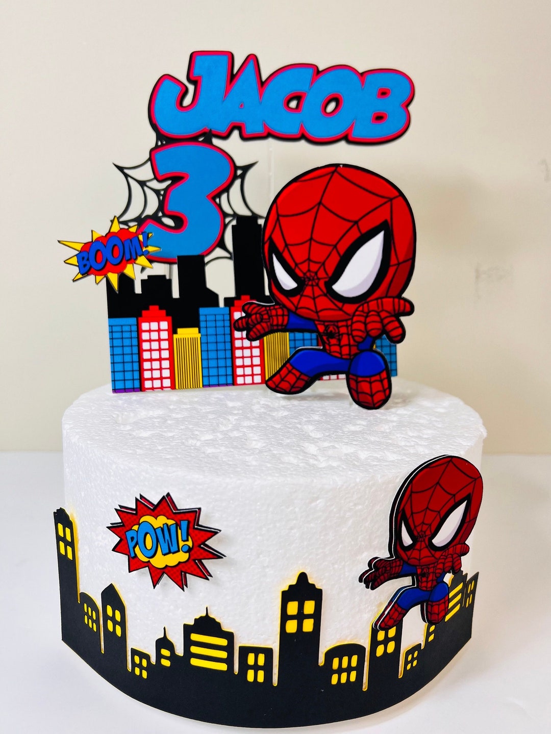 Spider Cake Topper, Spider Theme, Spider Birthday Decoration, Birthday ...