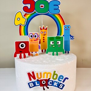 Number Blocks Cake Topper, Number Theme, Number Blocks Party,blocks ...