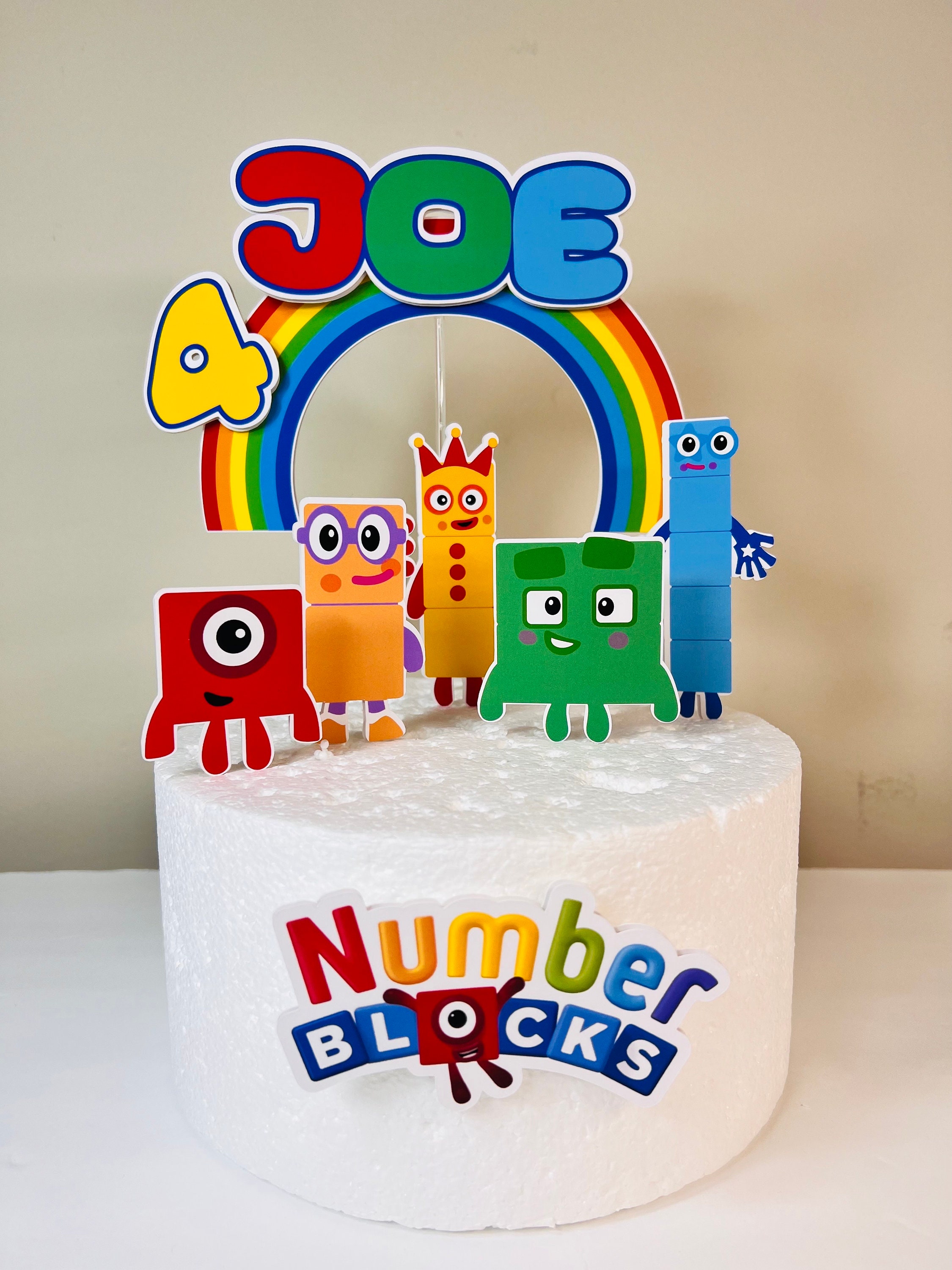 Number Blocks Cake Topper Number Theme Number Blocks - Etsy UK