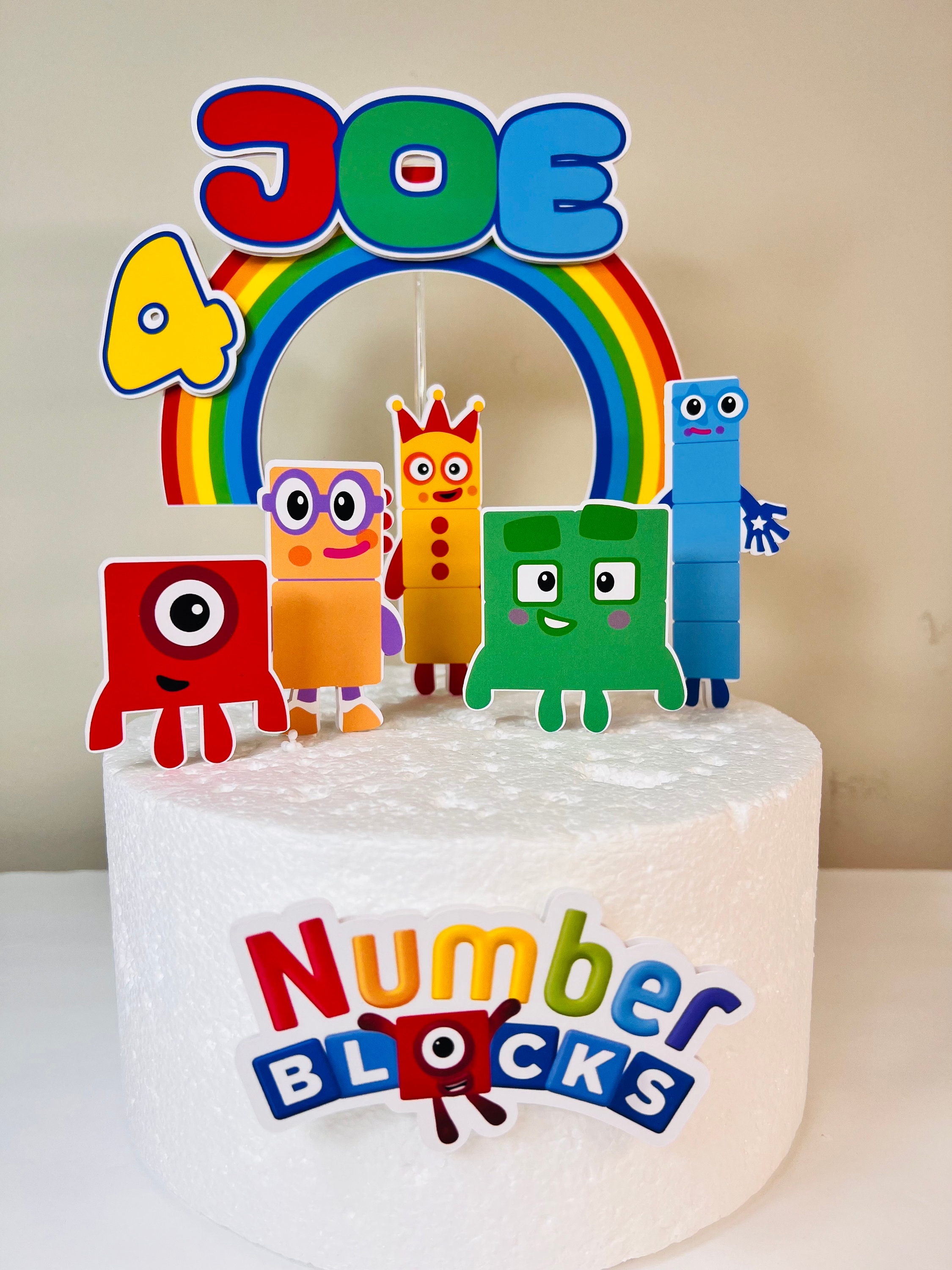 Number Blocks Cake Topper Number Theme Number Blocks - Etsy