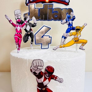 Power Rangers Cake Topper, Power Rangers Birthday, Power Rangers Theme ...