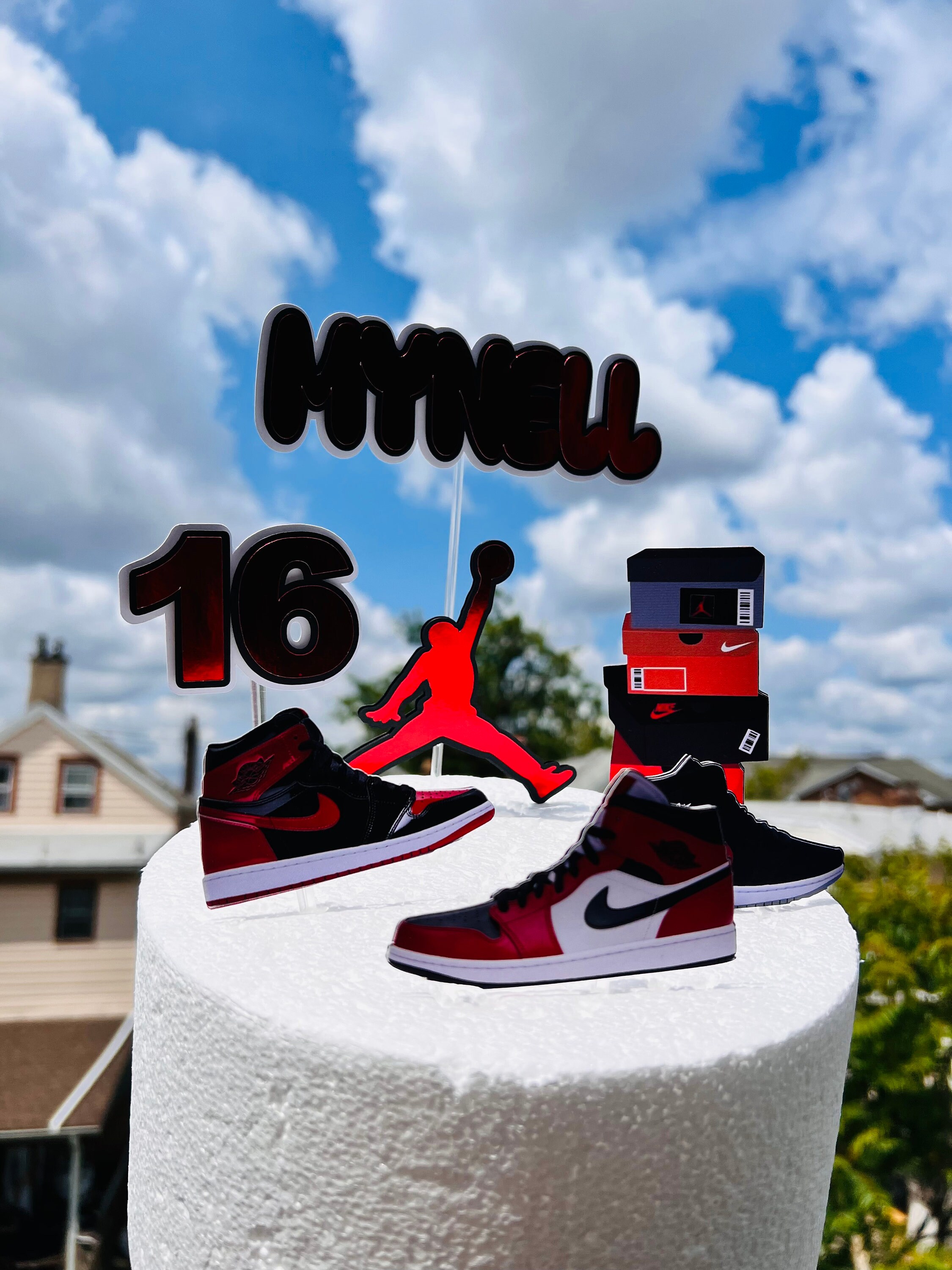 Sneaker Cake Topper Sneaker Ball Theme Sneaker Decor - Etsy