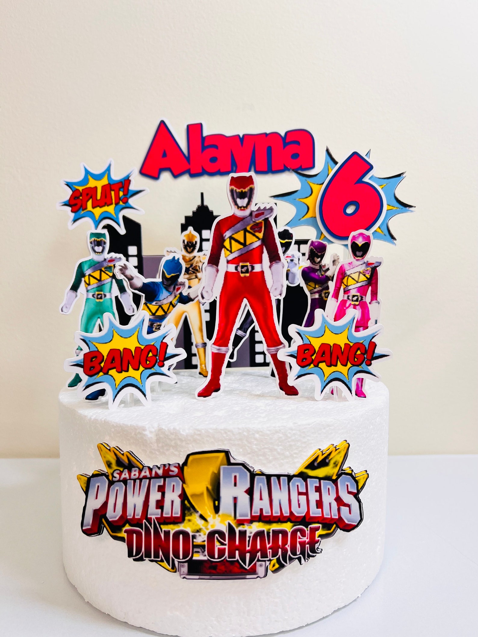 Power Rangers Cake Topper Power Rangers Birthday Power - Etsy