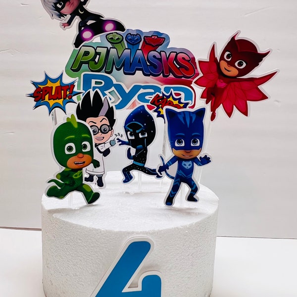 Pj Masks Cake Topper - Etsy Australia