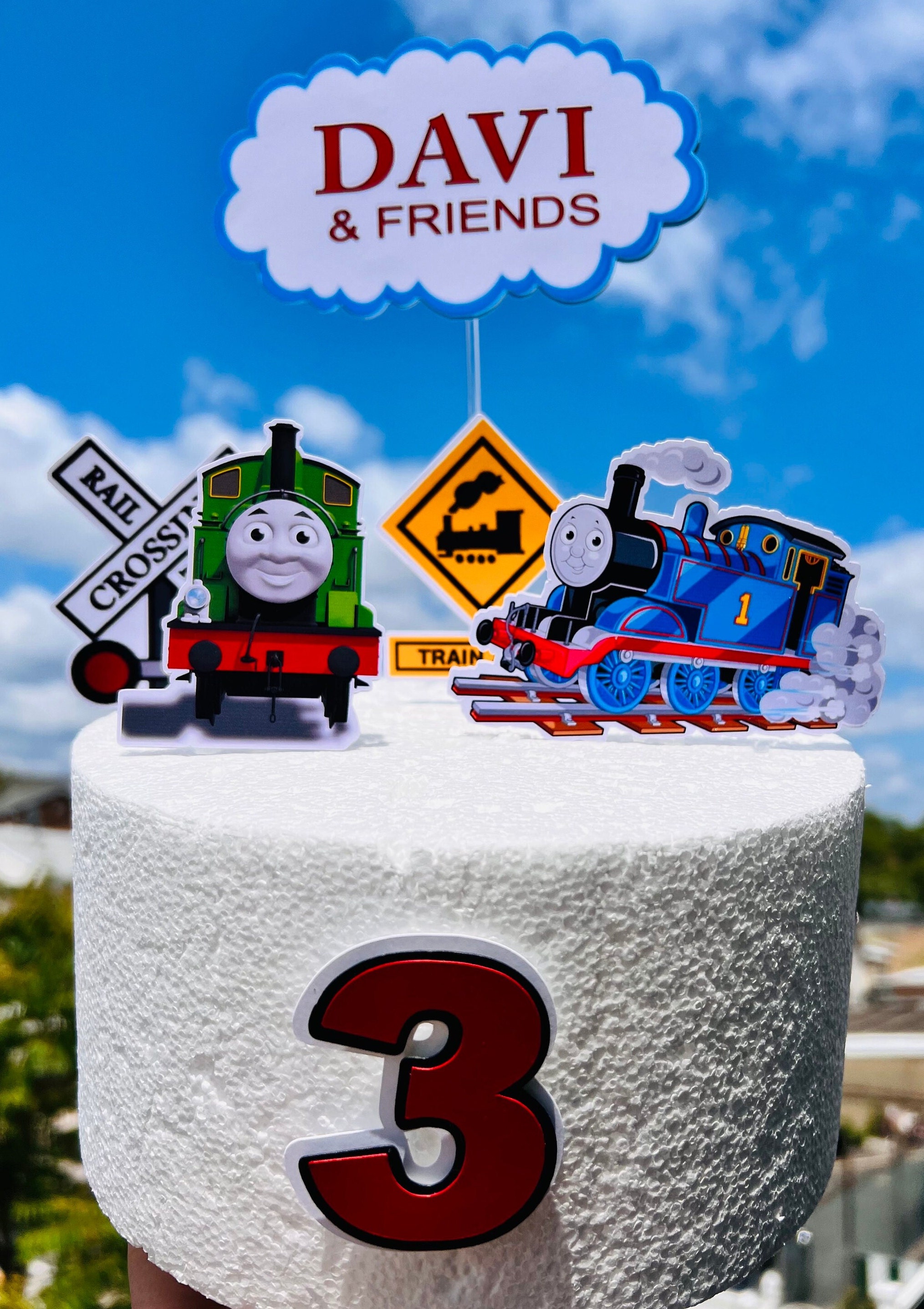 Thomas The Train Centerpiece Ideas Thomas Train Theme Birthday Party