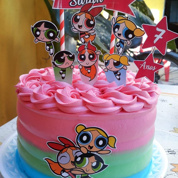Powerpuff Girls Cake Topper - Etsy