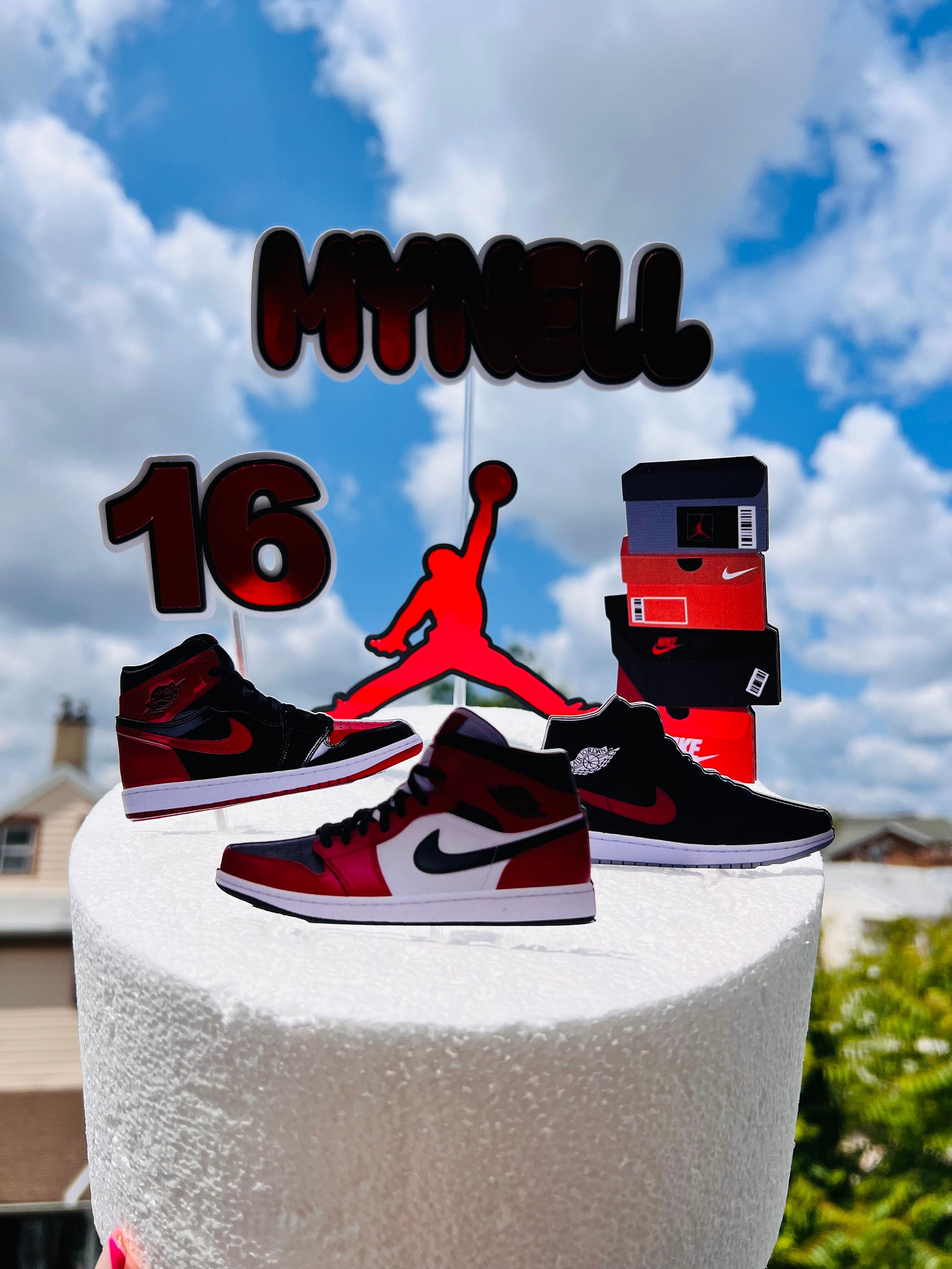 Sneaker Cake Topper Sneaker Ball Theme Sneaker Decor - Etsy